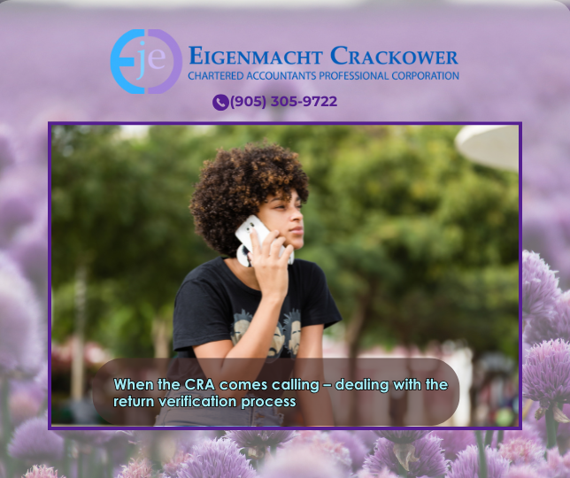 When the CRA comes calling – dealing with the return verification ...